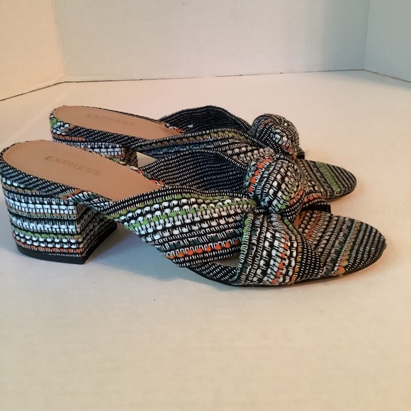 Express | Shoes | Express Sandals Multi Color Size 7 | Poshmark